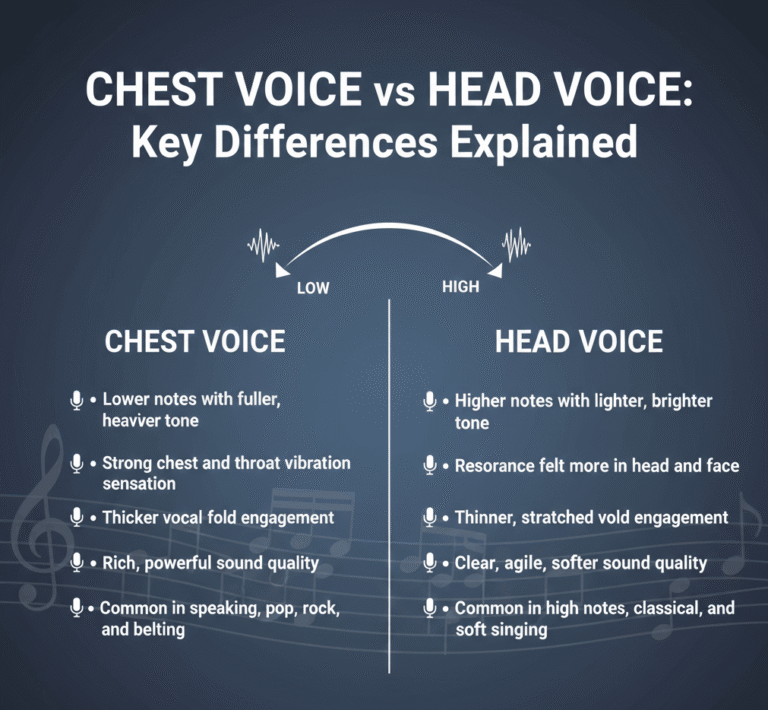 Chest Voice vs Head Voice: Key Differences, Feelings & How to Switch