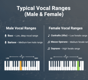 Typical Vocal Ranges (Male & Female): What’s Normal & Common